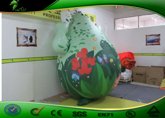 Green Inflatable Cartoon Characters Model 0.25mm PVC For Commercial Advertising
