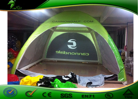 Green Printing Inflatable Exhibition Tent Fireproof Strong European Style