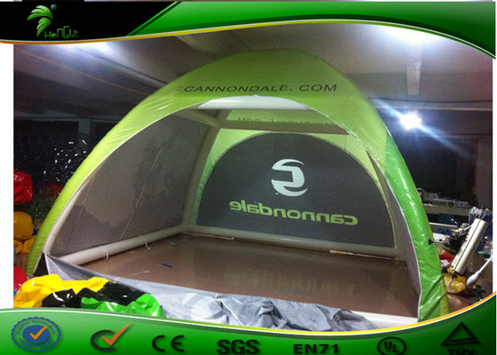 Green Printing Inflatable Exhibition Tent Fireproof Strong European Style