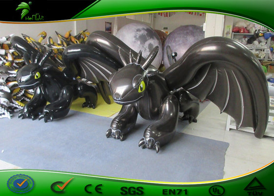 Black Inflatable Cartoon Characters Inflatable Toothless Dragon