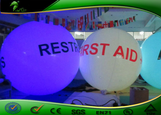 Colorful Changing Custom Inflatable LED Balloon Commercial For Birthday
