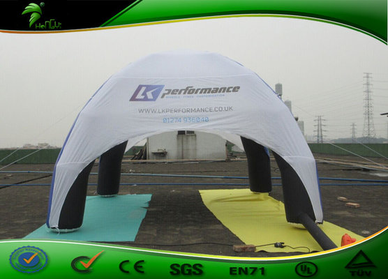 4 Legs Inflatable Air Tent , Blue Advertising Inflatable Dome Tent