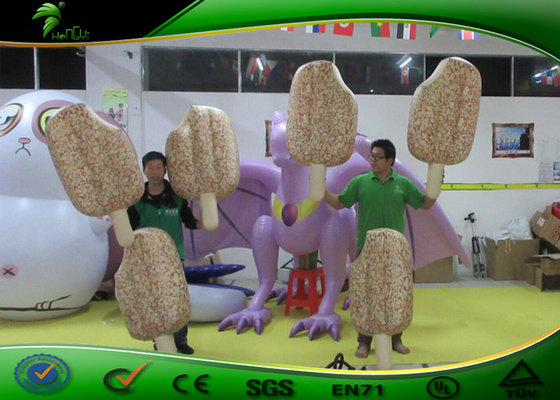 Commercial Inflatable Ice Cream 1m High PVC Inflatable Popsicle