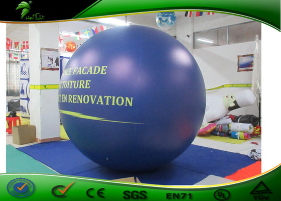 Portable Inflatable Advertising Balloons Blue Vinyl Floating Helium Balloon