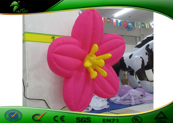 1m Red Flower Shapes Inflatable Balloon For Weddding Decoration