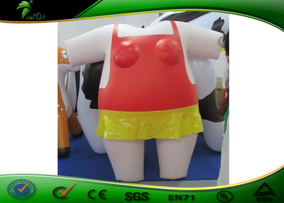 Colorful Inflatable Suit Costume Moving For Commercial Display