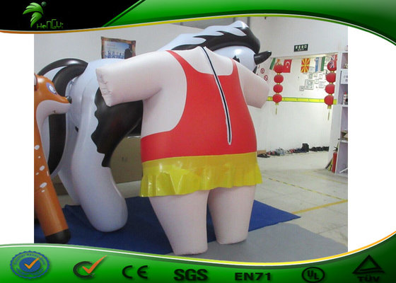 Colorful Inflatable Suit Costume Moving For Commercial Display