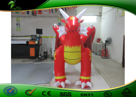 2.7m Long Giant Inflatable Red Dragon Balloon / PVC Sexy Inflatable Animal