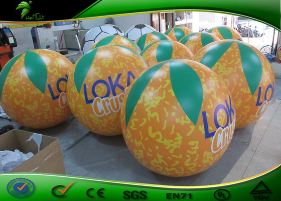 PVC Orange Inflatable Fruit Balloon For Advertising / Inflatable Orange Balloon For Events