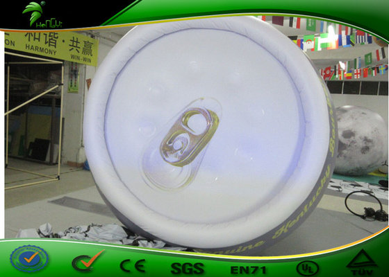 4mH Advertising Custom Giant PVC Inflatable Shapes / Inflatable Beer Can Balloon For Promotion
