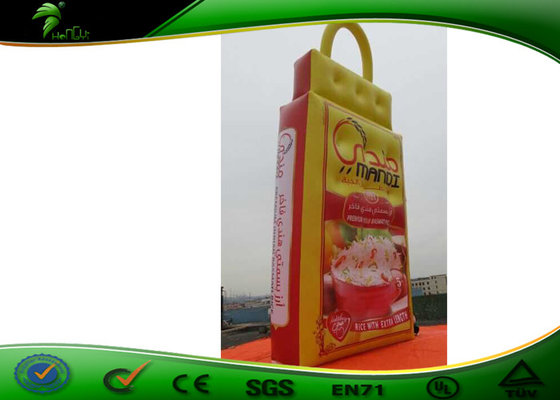 2016 Inflatable Giant Helium Advertising Balloon / Inflatable Rice Bag With LED Light