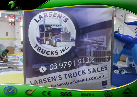 2*2*2 M Cube Inflatable Advertising Balloons With Full Logo Printing