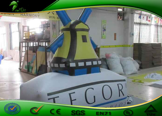 Thin Inflatable Shapes 1.8mH Advertising Windmill / Publicty Propaganda Tool