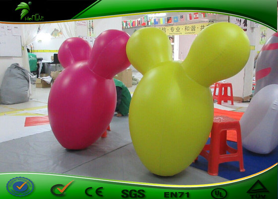 Colorful Inflatable Advertising Balloons , Cartoon Head Shape Inflatable Helium Balloon