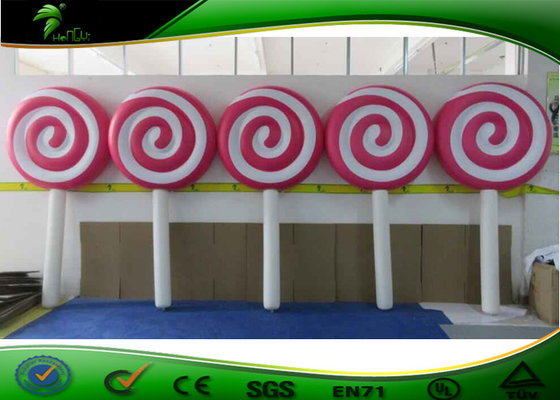 Flame Retardant 150cm Inflatable Shapes , Inflatable Lollipop For Kids