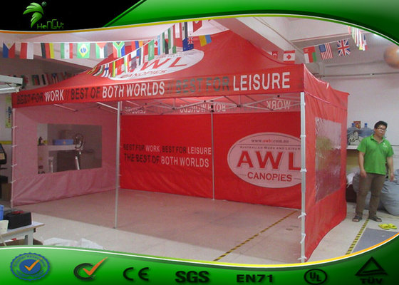 Red Trade Show Event Advertise Aluminum Folding Outdoor Canopy Tent 3X6m