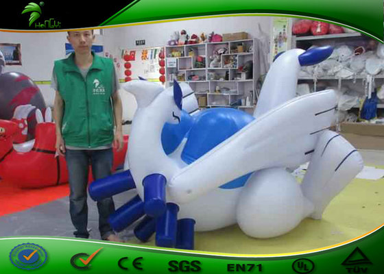 3m Sexy Blue Inflatable Cartoon Characters Pokemon Lugia Animal , SGS