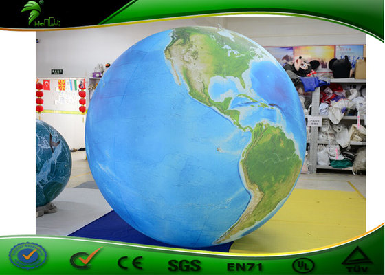 Graceful Inflatable Advertising Balloons , Inflatable Earth Globe Beach Ball