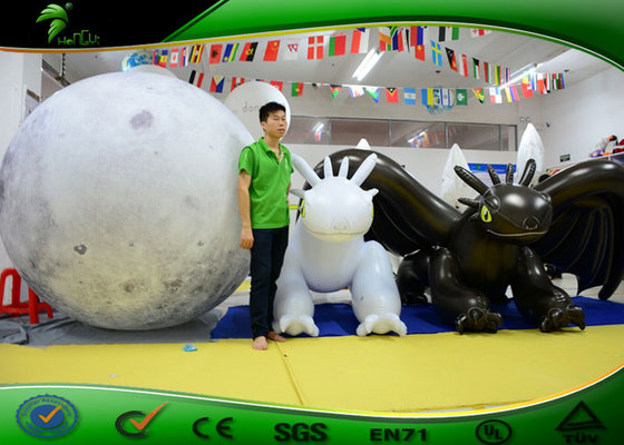 2016  2m Giant Inflatable LED Moon Balloon , Helium Moon Ball For Event
