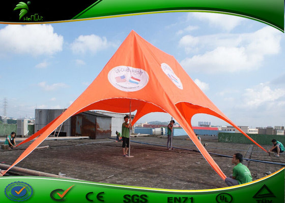 Star Shade Tent / Professional Large Sun Shelter Star Shaped Tent With Logo Pritintg For Exhibition