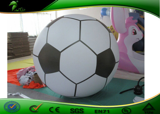 Inflatable Advertising Balloons / White Large Inflatable Football / Water Toy Beach Ball For Event