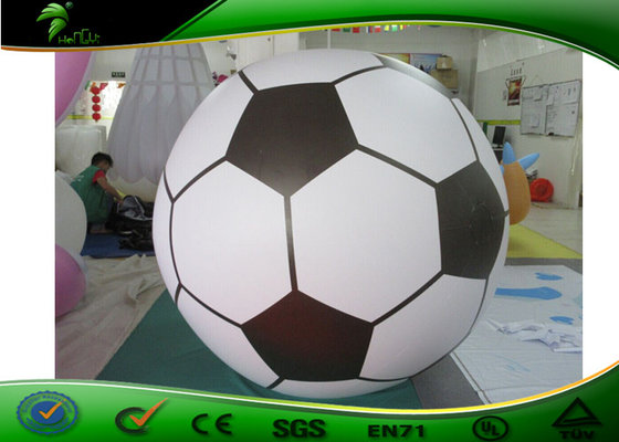 Inflatable Advertising Balloons / White Large Inflatable Football / Water Toy Beach Ball For Event
