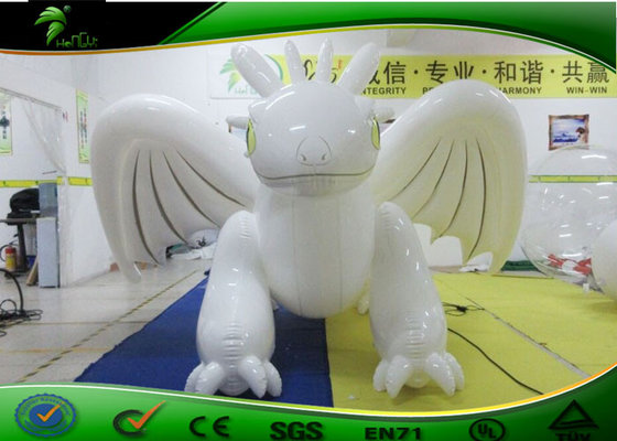 Vivid White Inflatable Dragon Gaint Inflatable Animal Costume