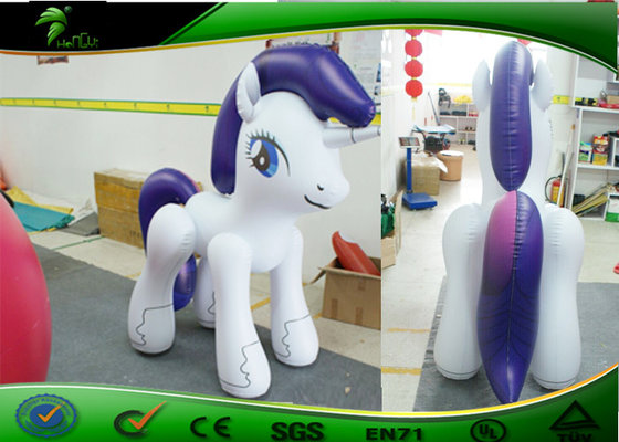 Inflatable Cartoon Characters , White PVC Inflatable Inflatable Horse Toy / Inflatable Animal Horse For Kids