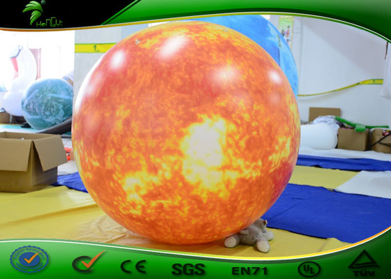 Inflatable Advertising Balloons , Dia 1m PVC Inflatable Venus Light Balloon / Inflatable Planet LED Lighting Ball