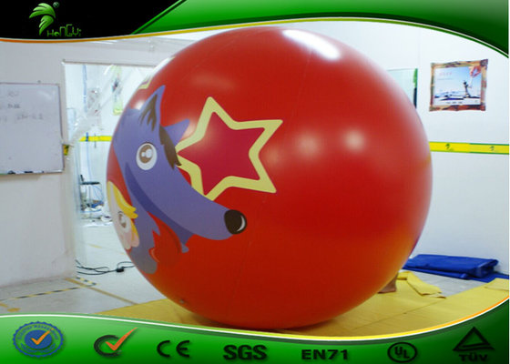 Black White Inflatable Advertising Balloons PVC Cute Red Ball