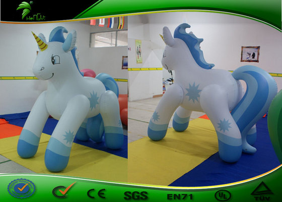 Cute Green PVC Inflatable Horse Inflatable Animal Toy For Kids
