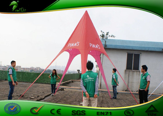 Pink Single Top Outdoor Aluminium Star Shade Tent EN71 For Event