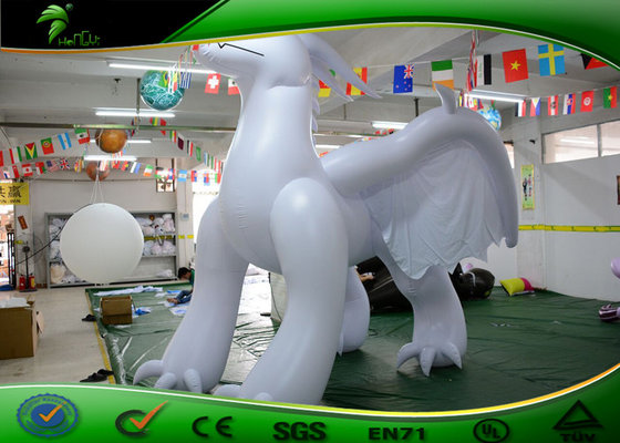 Decoration Used Fly White High Advertising Inflatable Dragon Customized
