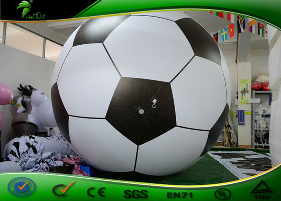 3m Giant PVC Inflatable Football Balls / Soccer Balloon For Advertising