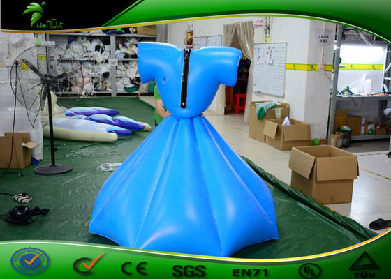 Inflatable Shapes , Blue Graceful Inflatable Dress Custom Shape / Inflatable Skirt For Party Activity