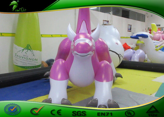 2m PVC Pink Inflatable Dragon Blow Up Cartoon Characters ASTM