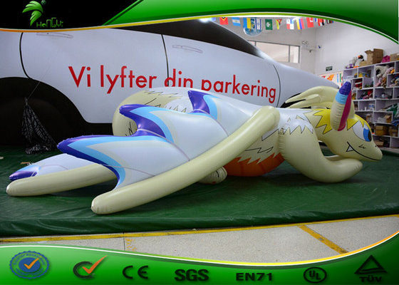 PVC White Inflatable Dragon Toy / Inflatable Decoration Animal For Rest