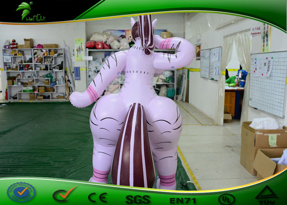 Violet Inflatable Cartoon Characters Inflatable Sexy Cat PVC Tarpaulin Material