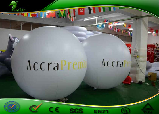 PVC Printing White Custom Advertising Balloons Advertising Helium Balloons