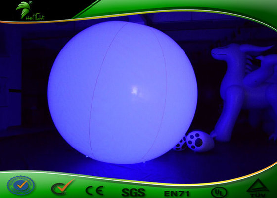 Pretty Decoration Inflatable LED Balloon Rotundity Logo Printed