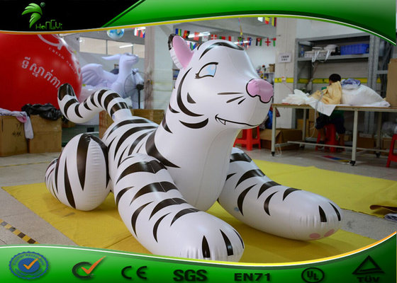 Decoration Inflatable Cartoon Characters Small White Tiger EN71