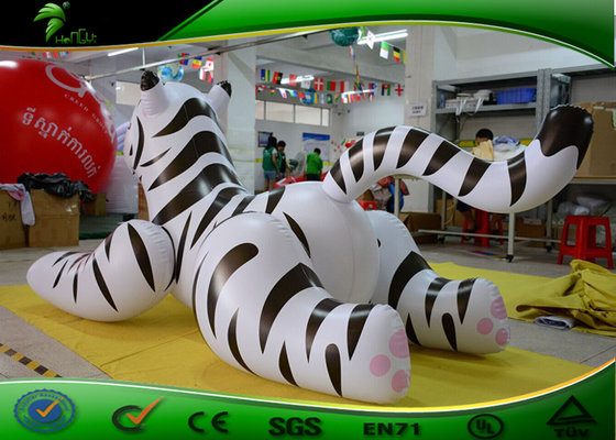 Decoration Inflatable Cartoon Characters Small White Tiger EN71