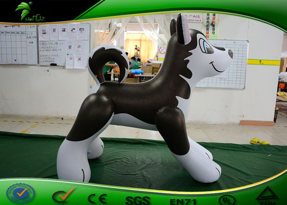 Water Proof Inflatable Cartoon Characters Black Blow Up Inflatable Dog