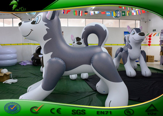 Husky Dog Inflatable Gray Husky Inflatable Cartoon For Sale Giant Inflatable Dog
