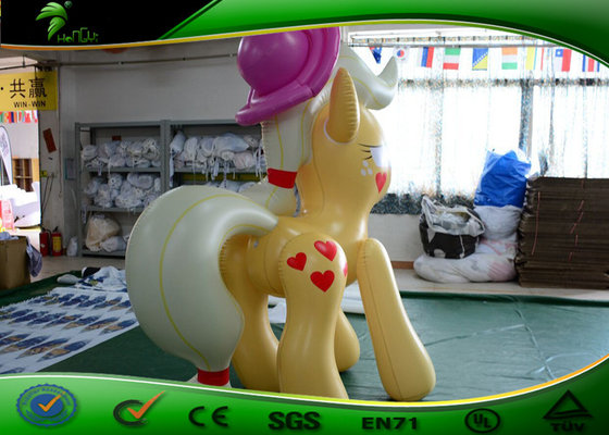PVC Inflatable Cartoon Pony Toy , Inflatable Horse Pony Girl For Sale