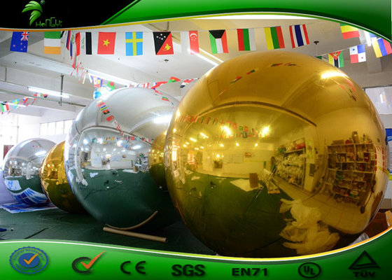 Outdoor Super Inflatable Mirror Ball / Mirror Polished Decorative Ball For Advertising
