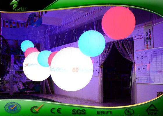 Dia 2m Inflatable Light Balloon , Led Lighting Balloon With Logo Printing For Advertising / Party / Decoation / Wedding