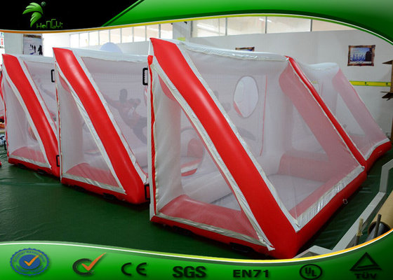 Race Outdoor Inflatable Soccer Field / Inflatable Football Gate Field