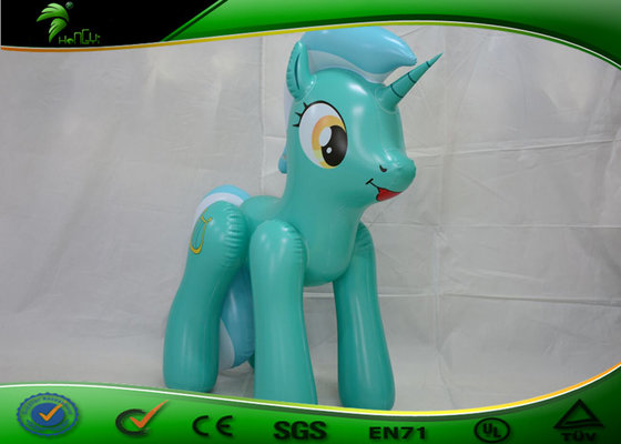 Decoration Inflatable Green Horse , Most Attractive Custom Design Cartoon For Sale