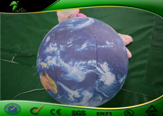 Giant Inflatable Lighting Decoration , Inflatable Earth Light Balloon , Inflatable Led Ball For Decoration